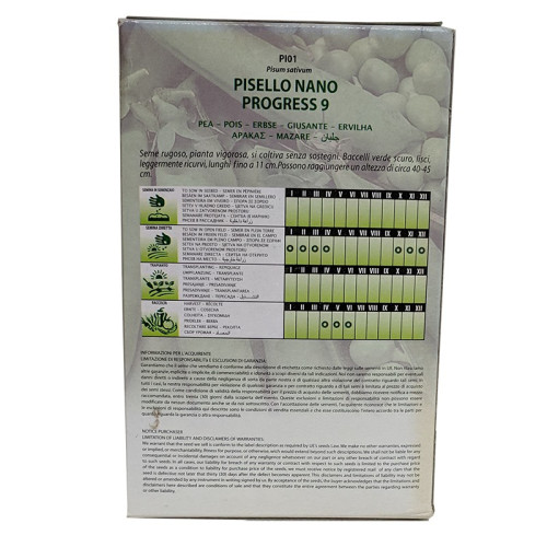 Acquista online Pisello Nano Progress 9 500gr - Legumi SeedsSelect ...